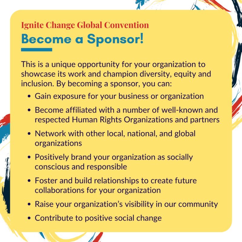 Ignite Change Global Convention Sponsorship Package - Righting Relations